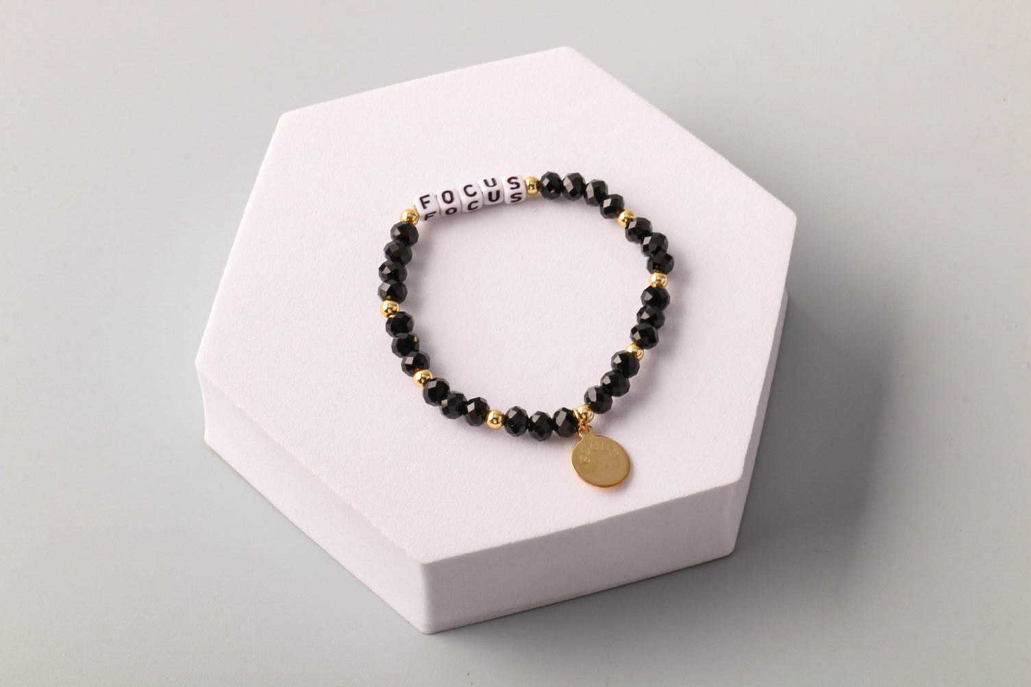 Focus Charm Crystal Beaded Bracelet – Odin Fashion