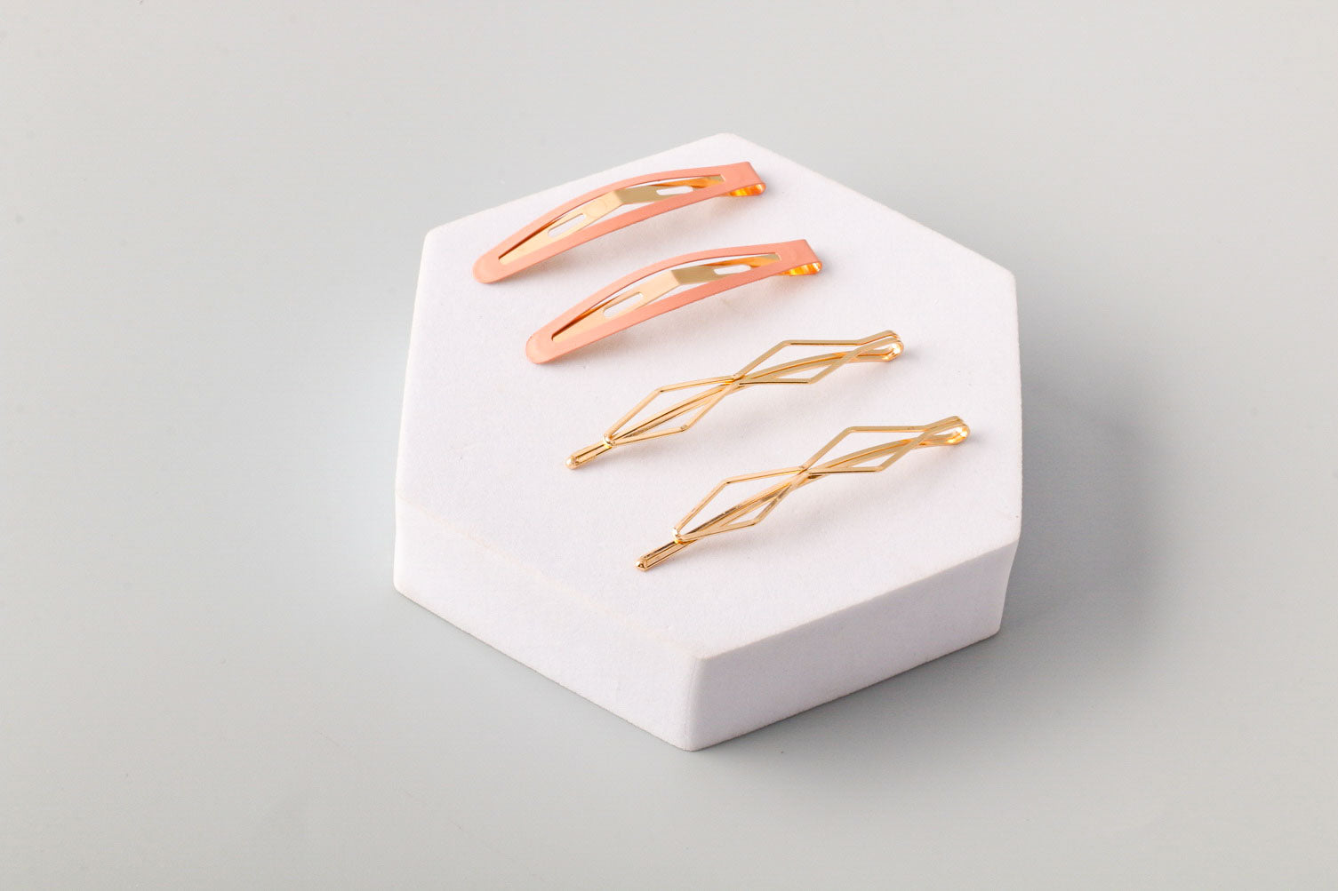 Metal Geometric Long Bobby Set – Odin Fashion